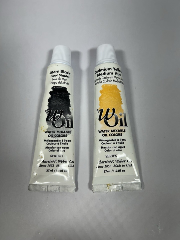 Martin F Weber Oil Paint Tubes (1.25oz / Lot of 8 Tubes) Water Mixable ...