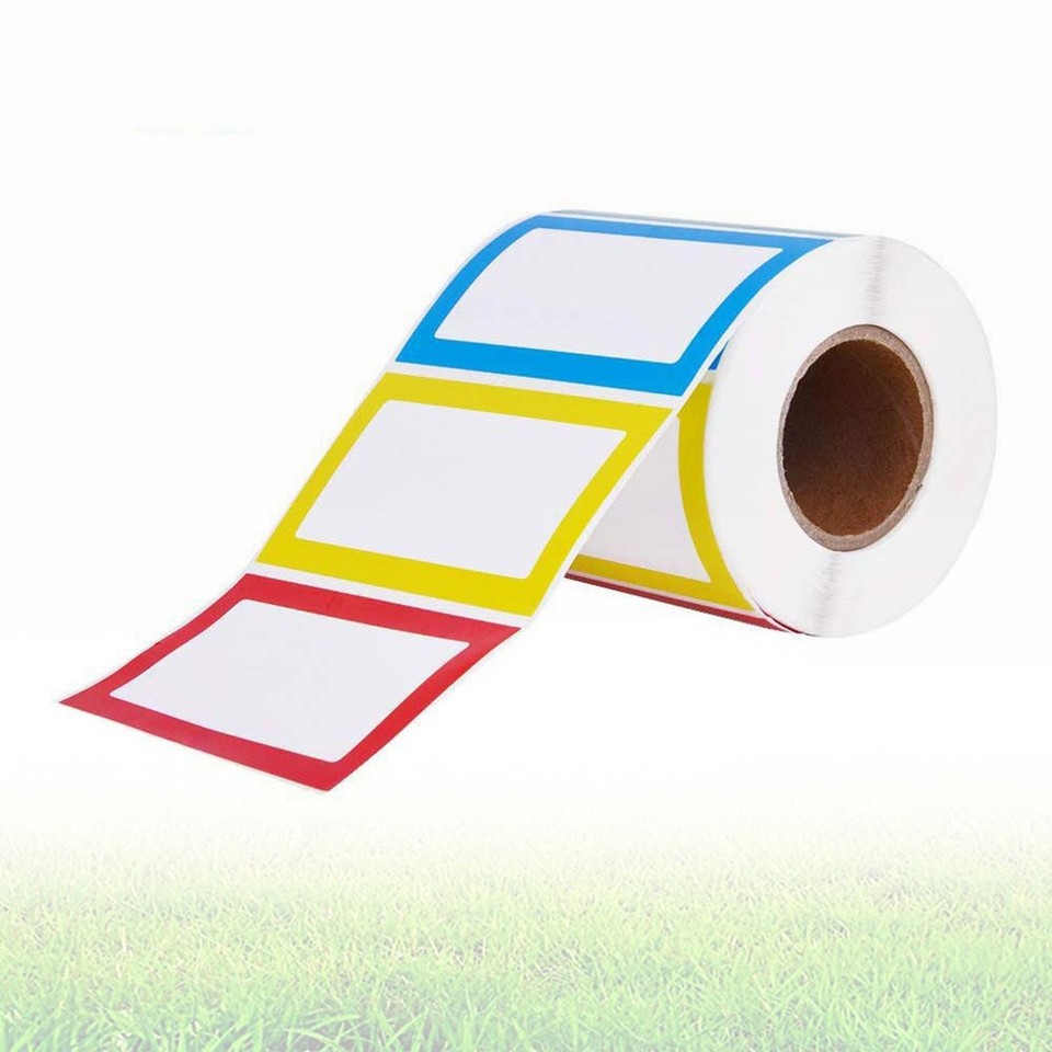 150 Pcs Name Stickers Colorful Paper Label Stickers for Office School ...