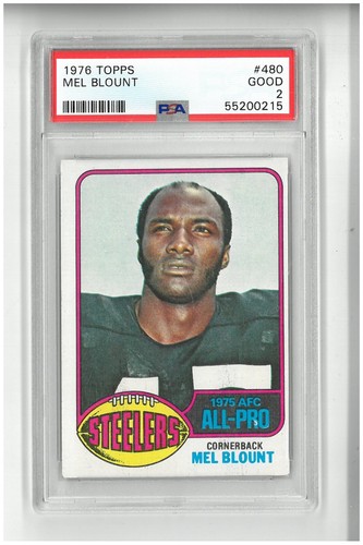 1976 Topps Mel Blount All-Pro PSA 2 GOOD card #480 Pittsburgh Steelers ...
