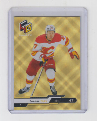 23/24 UD Extended Calgary Flames Connor Zary HoloGrFX Gold Rookie RC ...