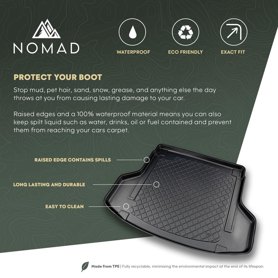 NOMAD Boot Liner for Polestar 2 2020+ Premium Tailored Fit Floor Guard ...