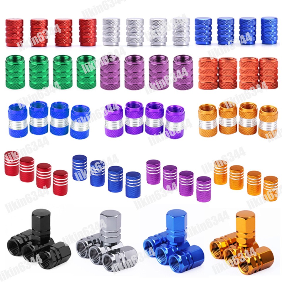 4 x Car Wheel Tyre Tire Rim Air Valve Stem Caps Dust Cover Universal ...
