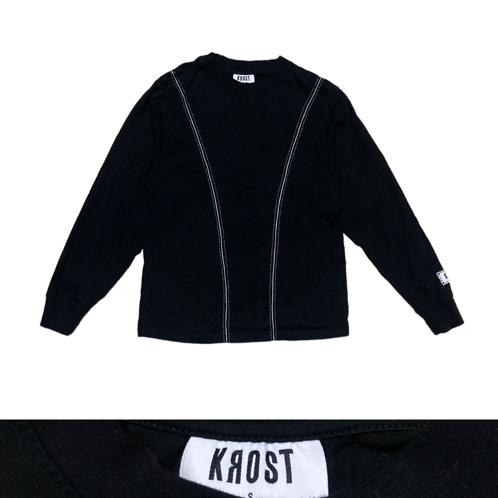 KROST New York Baseball long sleeve t-shirt Mens size Small in Jet ...