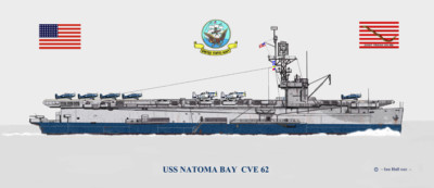 USS Natoma Bay CVE-62 Print US Navy | eBay