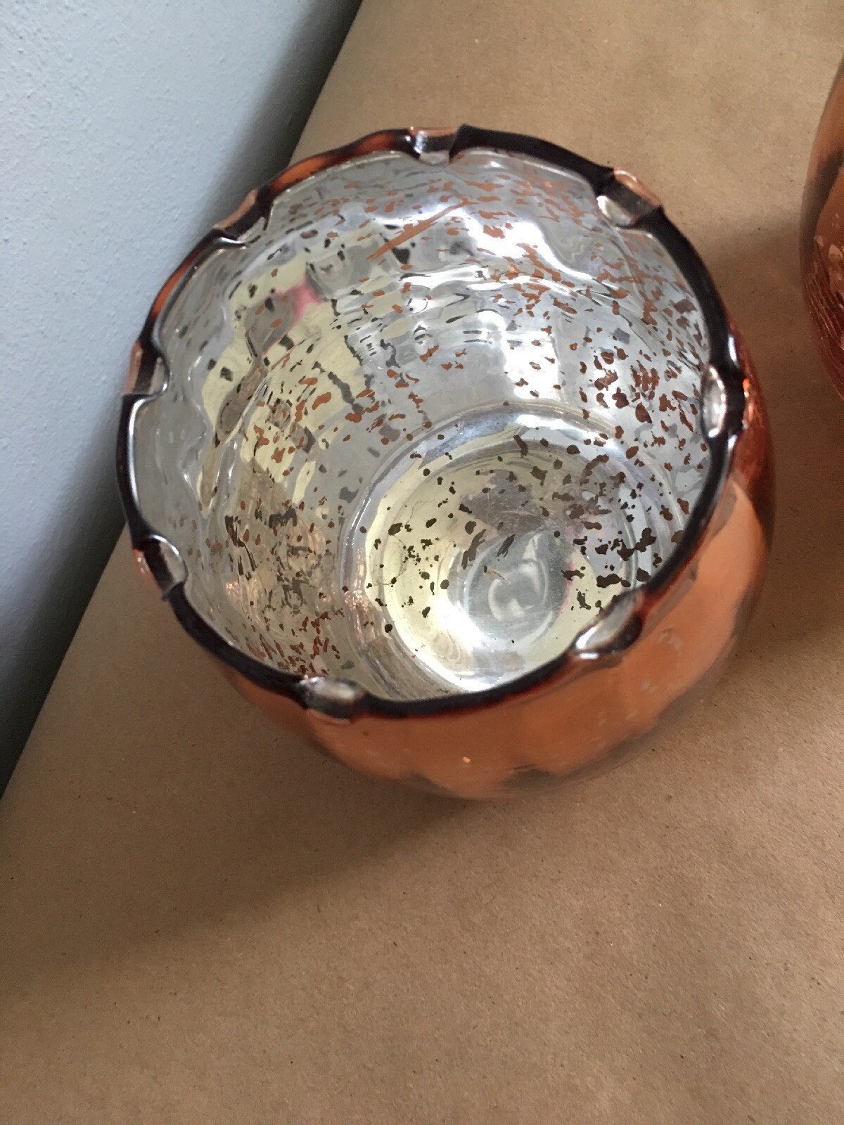 Decorative Copper Color Glass Tealight/Votive Candleholders | eBay