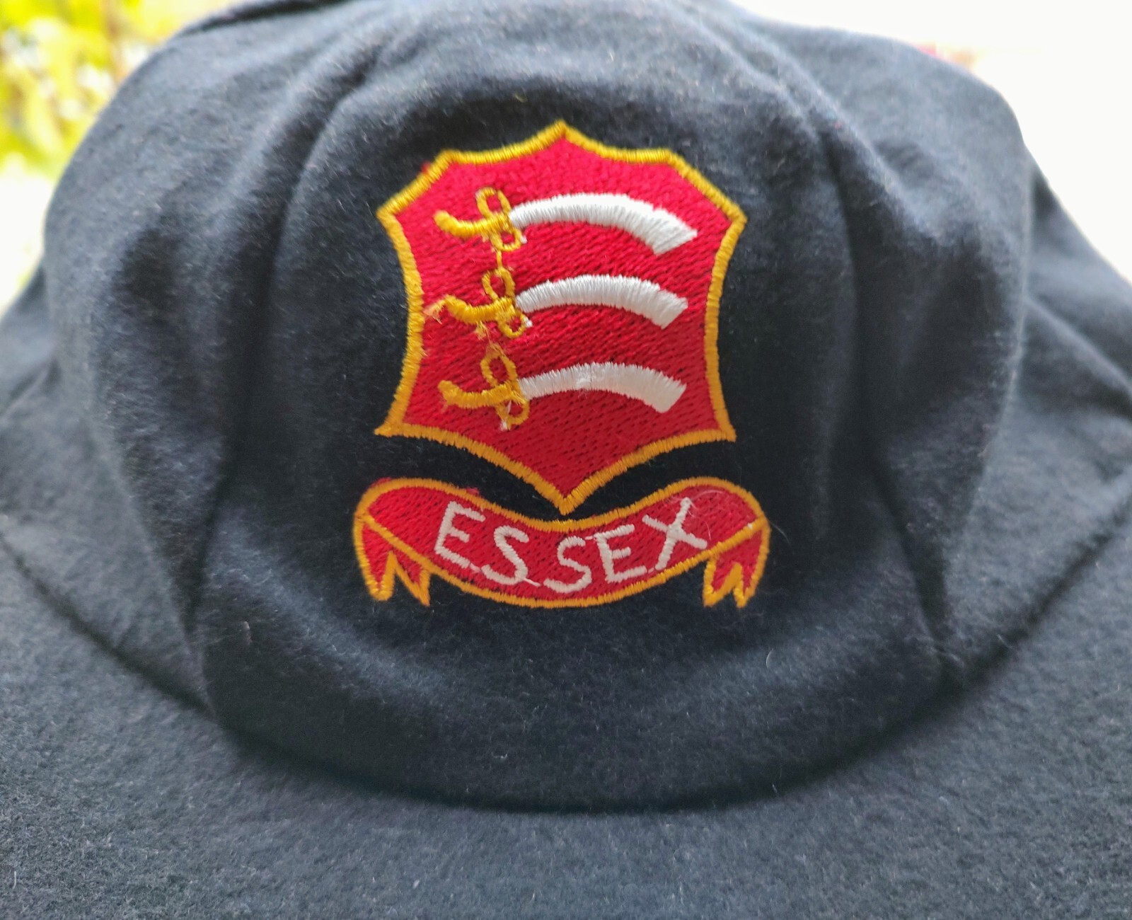 New Trad. Style Essex Retro Crest Navy Blue Woollen Cricket Caps, L ...