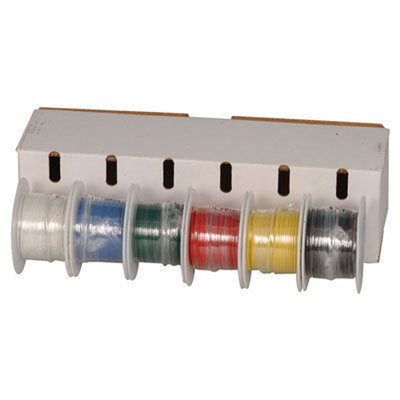 22 AWG 6 Color Stranded Tinned-Copper Hook-Up Wire Assortment 25 Feet ...