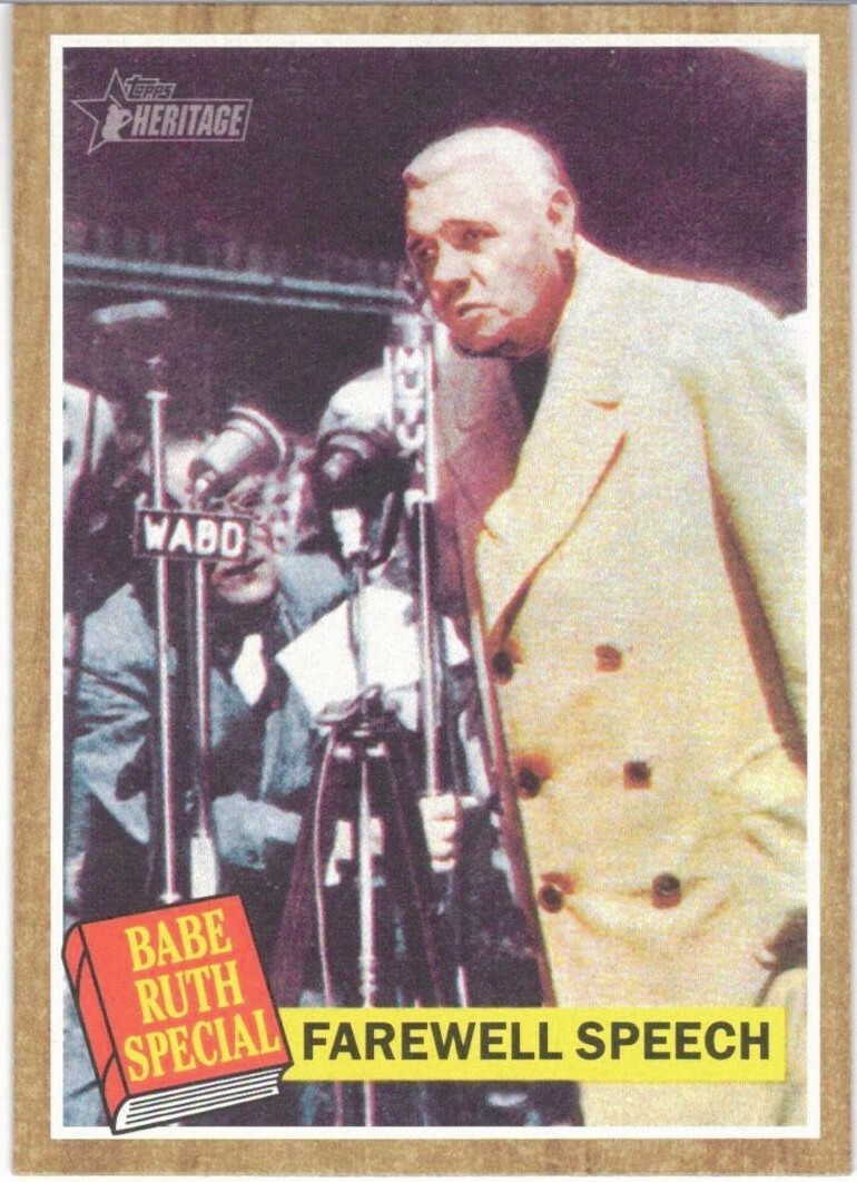 Babe Ruth 2011 Topps Heritage Farewell Speech | eBay