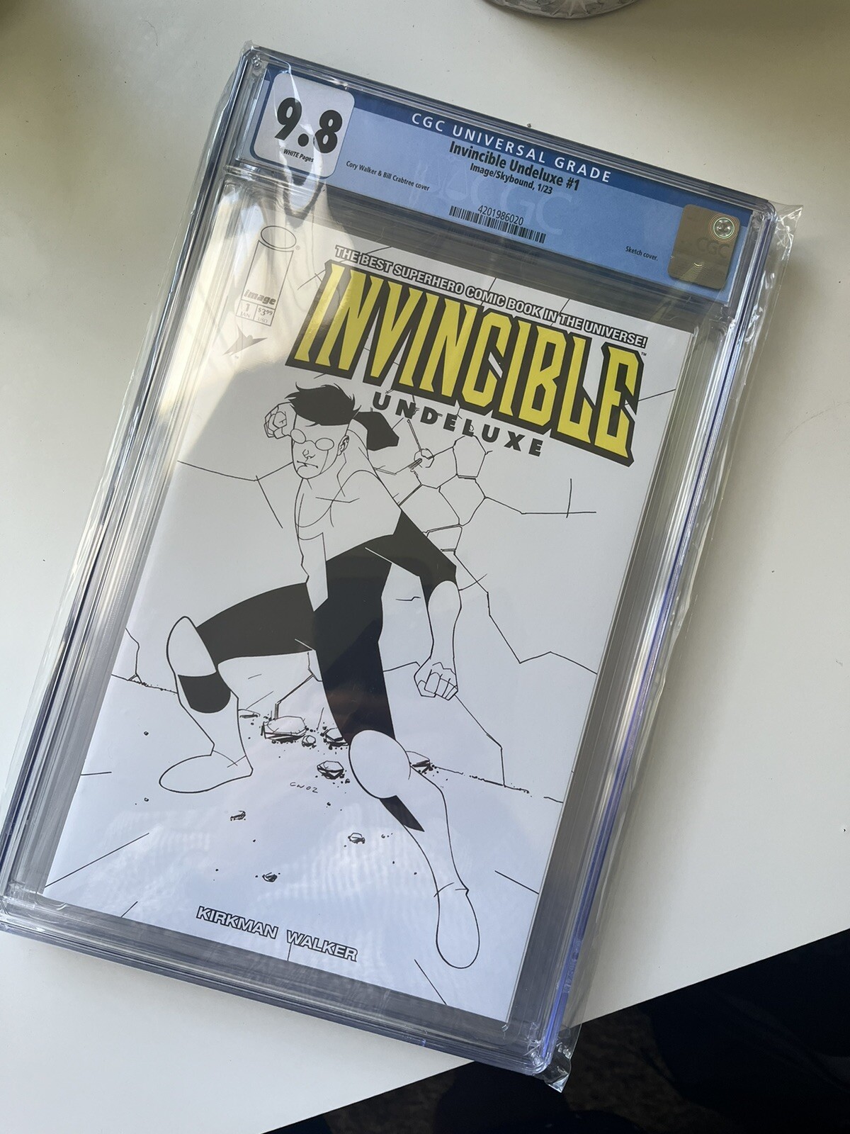Invincible Undeluxe #1 - CGC 9.8 - Black & White Sketch Cover - Image ...