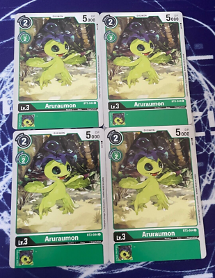 x4 Aruraumon BT3-044 C Playset Digimon TCG Release Special Booster | eBay