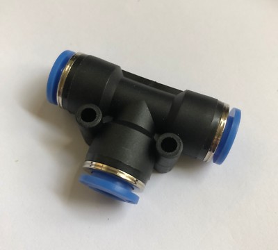 1/4 Tube OD Tee Union Connector One Touch Push to Connect Fitting | eBay