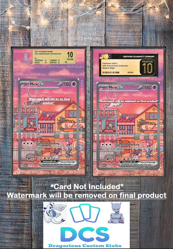 Mew EX 053 Promo CGC BGS Display Extended Art for Graded Pokemon Slab ...