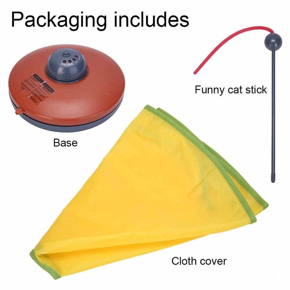 Electronic Interactive Cat Toys Puzzle Cats Meow Rotating Undercover ...