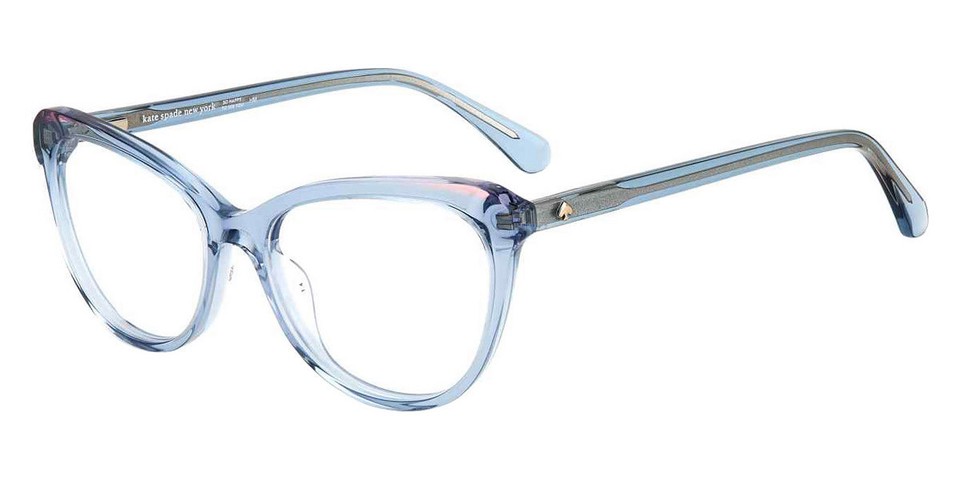 Kate Spade CHANTELLE Eyeglasses Women Blue Cat Eye 52mm New 100% ...
