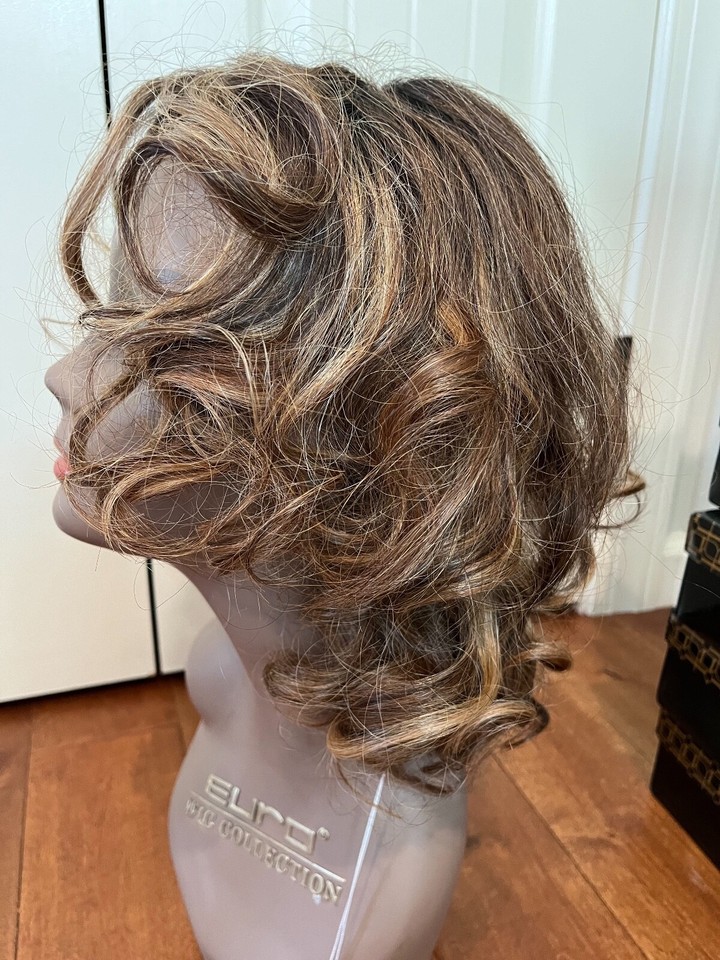 Iman Hollywood Curls Wig Highlighted Brown Gorgeous Locks Collection | eBay