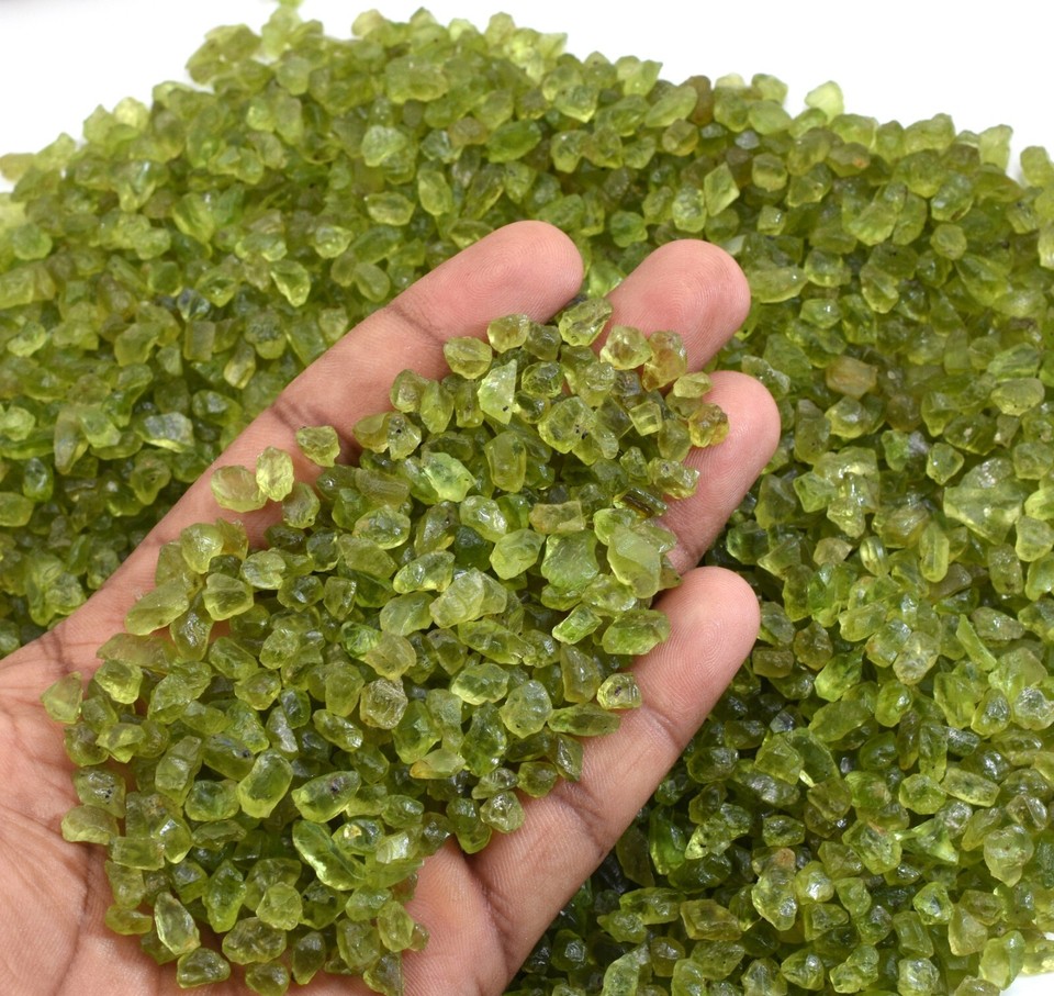 A+ Quality Natural Green Peridot Scoop Raw Rough Gemstone Wholesale ...