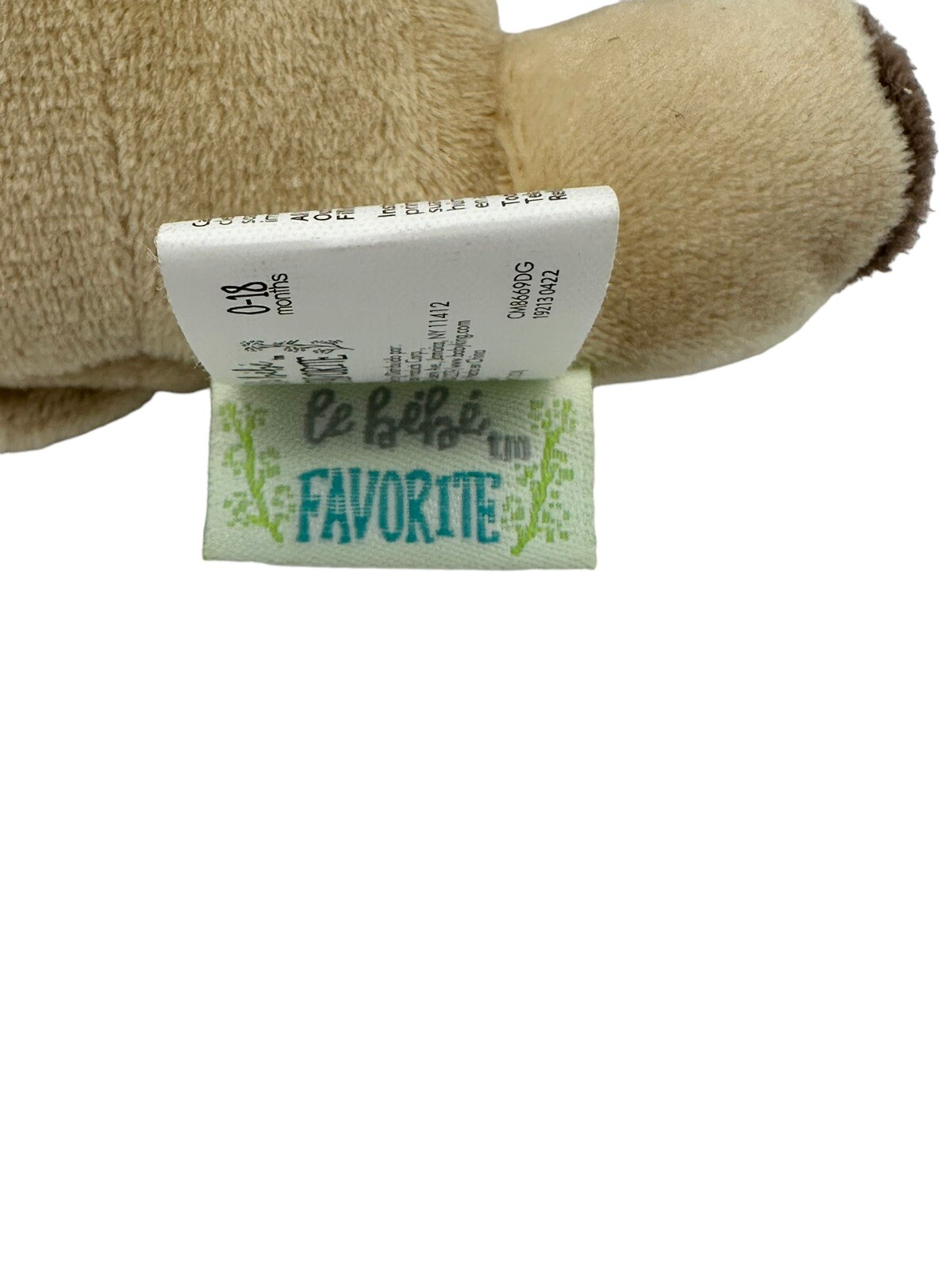 Le bebe Plush Pacifier Holder 0-18 Months Lion with Pacifier and Cover ...