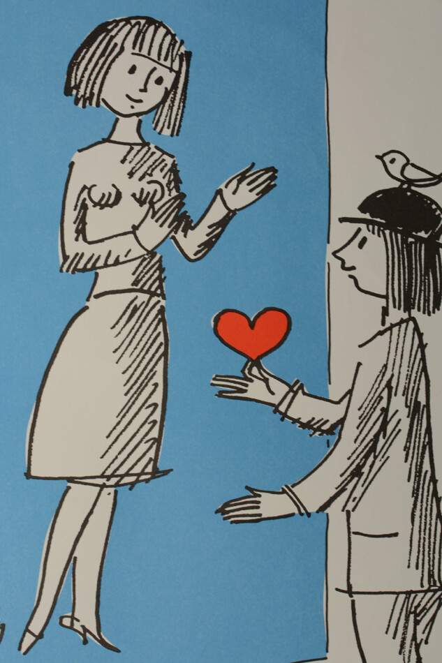 Peynet The Lovers Poster Exhibition Museum Toulouse 1991 | eBay Australia