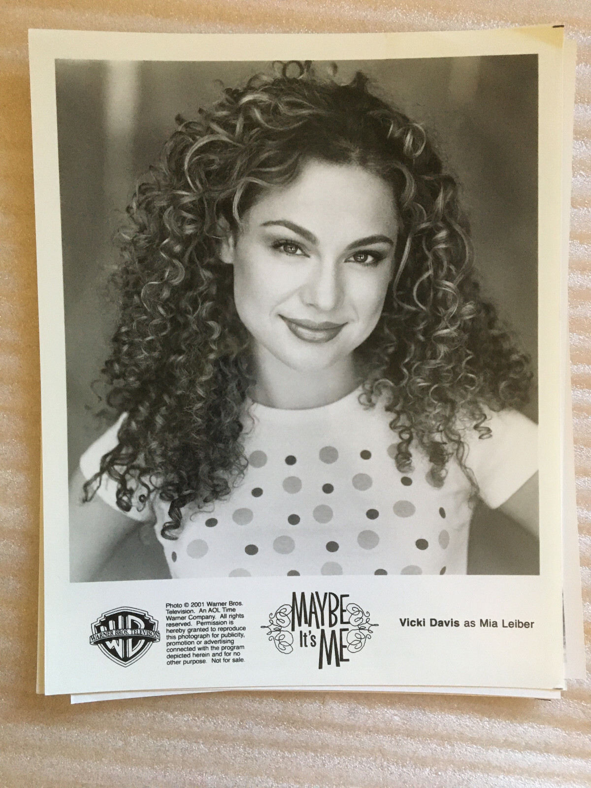 Vicki Davis 2001 Maybe It's Me, original vintage press headshot photo ...