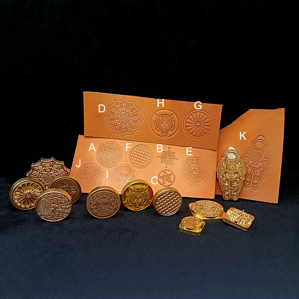 Custom made Solid Brass Stamp Leather Craft Woodwork Cake Stamping DIY ...