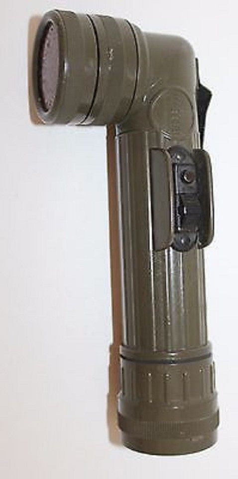 new ( LED ) Flashlight OD Fulton Military Issue Angle Head Flashlight ...