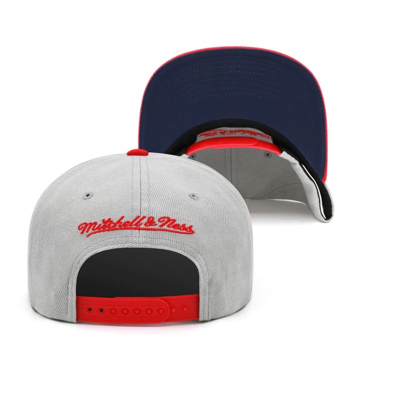 Mitchell & Ness Grey/Red NBA Houston Rockets Reload 2.0 HWC Snapback ...