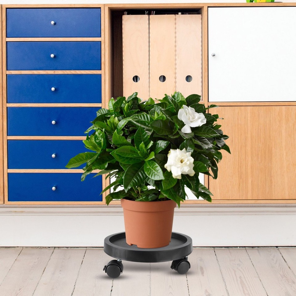 2pcs Flower Pot Base Removable Wheel Flower Stand Storage Tray Potted ...