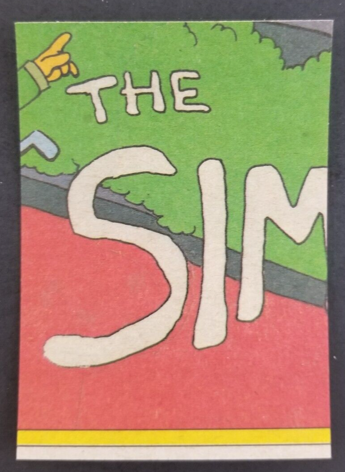 Simpsons 1990 TV Show Cartoon Topps Card #8 (NM) | eBay