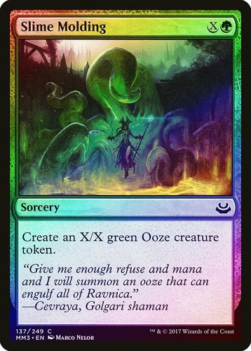 Slime Molding FOIL Modern Masters 2017 NM Green Common MAGIC MTG CARD ...