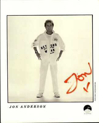 JON ANDERSON AUTOGRAPHED/SIGNED PHOTOGRAPH / YES FRONTMAN/ LEAD SINGER ...