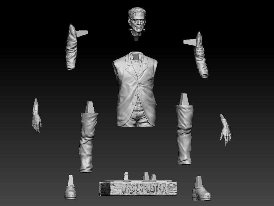 Frankenstein - Resin Model Kit - 3DPrint - 1/10, 1/8, 1/6, Scale | eBay