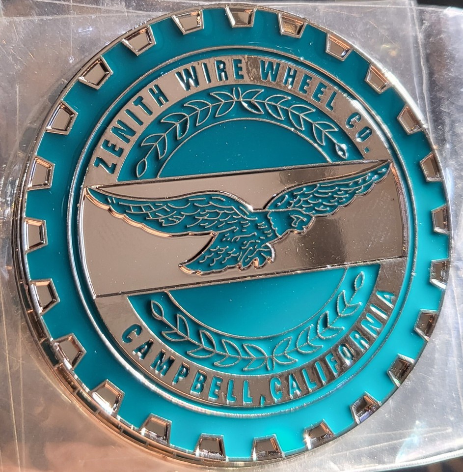 Wire Wheel Chips Emblems Metal 2.25” 4 pieces Zenith | eBay