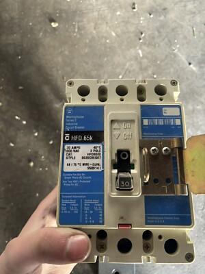 EATON CUTLER HAMMER HFD3030 3P 30A Circuit Breaker USED | eBay