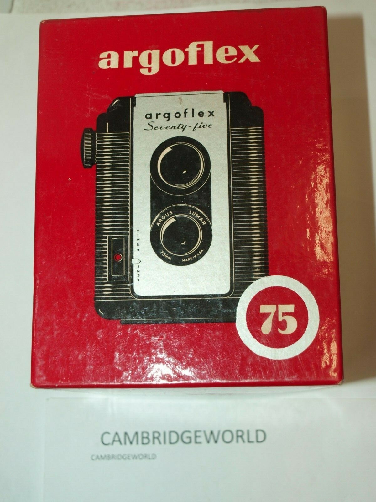 ARGUS ARGOFLEX 75 TWIN LENS REFLEX CAMERA in ORIGINAL FACTORY BOX | eBay