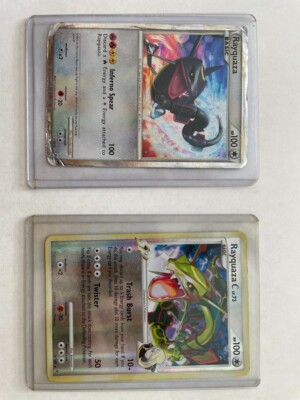 Rayquaza C 8/147 [reverse holo] and shiny (black) Rayquaza SL10 | eBay