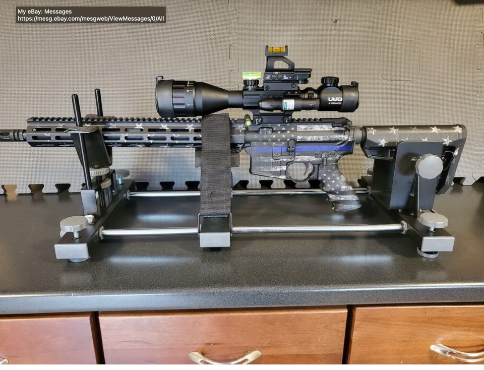 Gun Cleaning Sighting Vise Handgun Holder Stand Rifle Scope Smithing ...