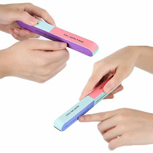6-Pack 7-in-1 Nail File Buffer Set – Manicure Pedicure Polishing Tools ...