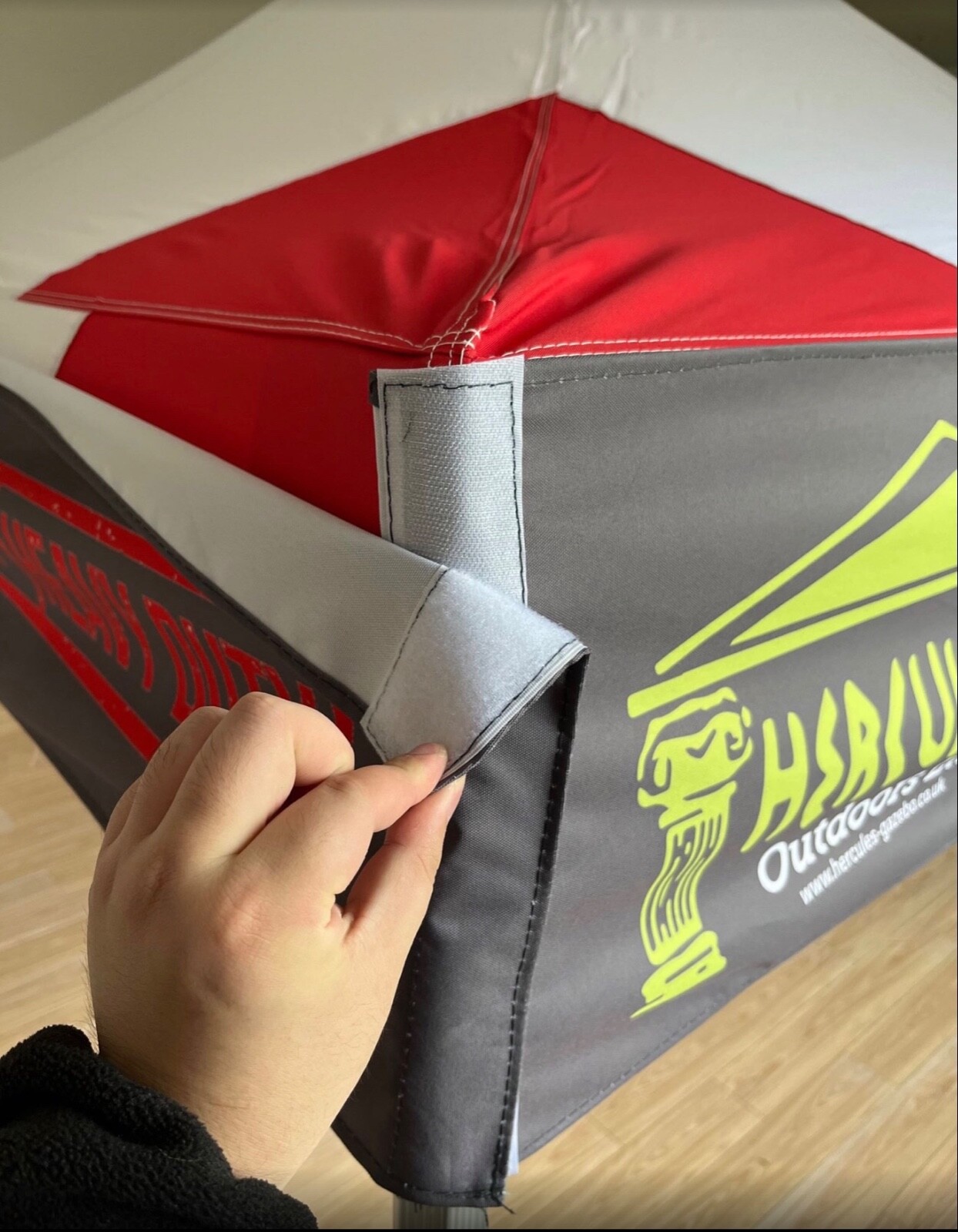 HERCULES GAZEBO 3m BESPOKE DIGITAL PRINTED ROOF VALANCE BANNER WRAP ...