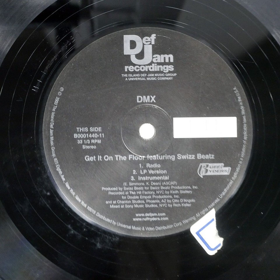 DMX GET IT ON THE F DEF JAM RECORDINGS B000144011 US VINYL 12 | eBay