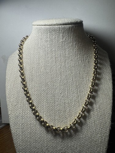 Vtg 5.5MM ROLO Chain Sterling Silver 18” Toggle Necklace | eBay