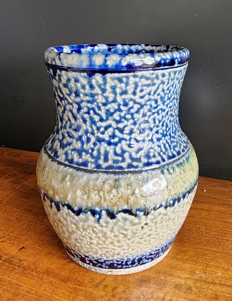 Studio Art Pottery Vase Signed '98 Turn & Burn Soda Fired Ash Drip ...