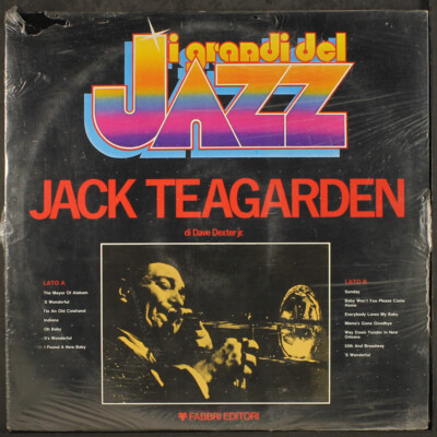 JACK TEAGARDEN: i grandi del jazz FABBRI EDITORI 12" LP 33 RPM Sealed ...