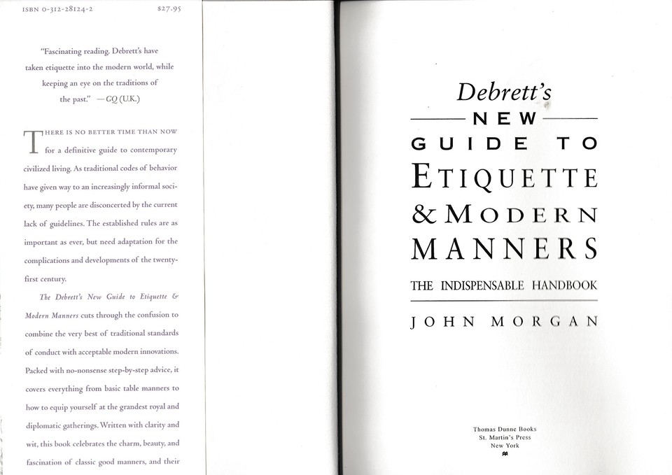 Debrett's New Guide to Etiquette and Modern Manners: The Indispensable ...