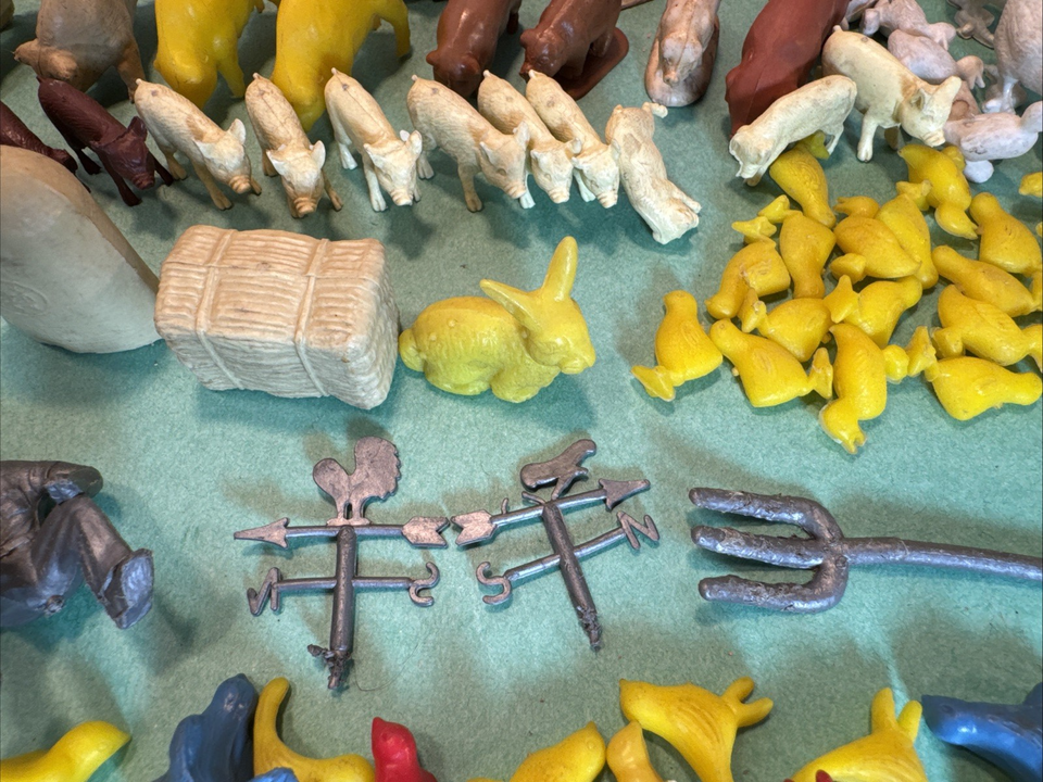 Marx Farm Playset Animals & Access. Vintage Lot | eBay