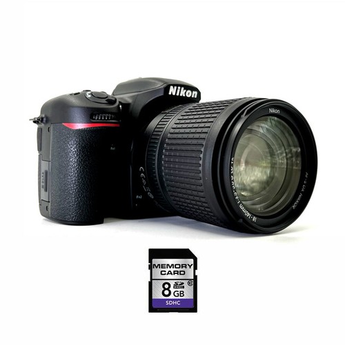 Nikon D7200 Digital SLR Camera w/18-140mm Lens & 8GB SDHC Memory Card ...