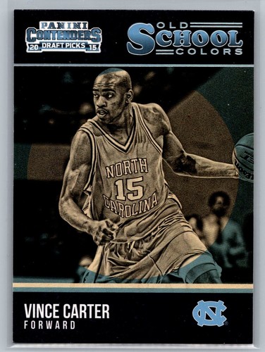 2015 Panini Contenders Draft Picks #42 Vince Carter Old School Colors ...