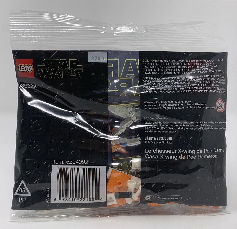 New Sealed LEGO 30386 Star Wars Poe Dameron's X-wing Fighter Polybag | eBay