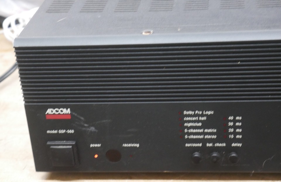 Adcom GSP-560 Home Theatre Amplifier Processor. 200 watt max used | eBay