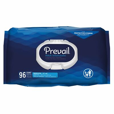 Prevail Adult Wipe or Washcloth 8 x 12" 6 Pack 576 Wipes | eBay