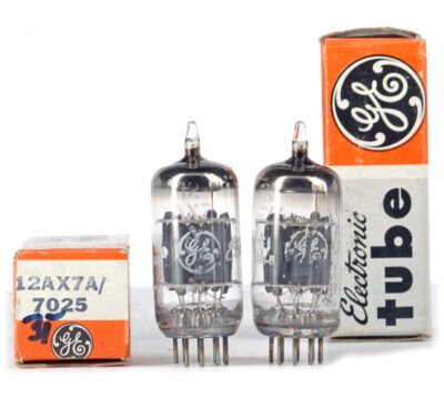 ONE 12AX7A/7025/ECC83 GE NOS Tube Valvula Valve 진공관 真空管 电子管 Röhre Lampe ...